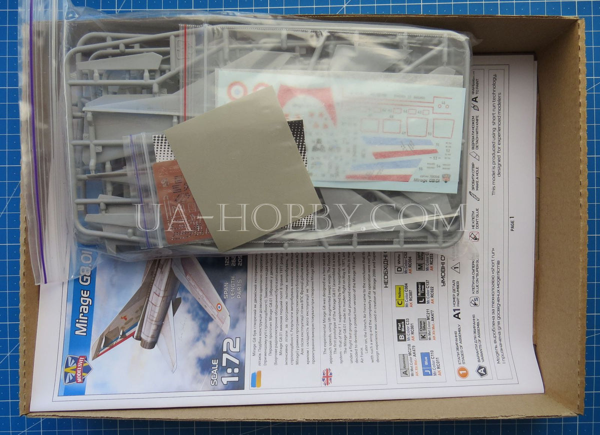 1/72 Mirage G8.01. ModelSvit 72056 – UA-hobby