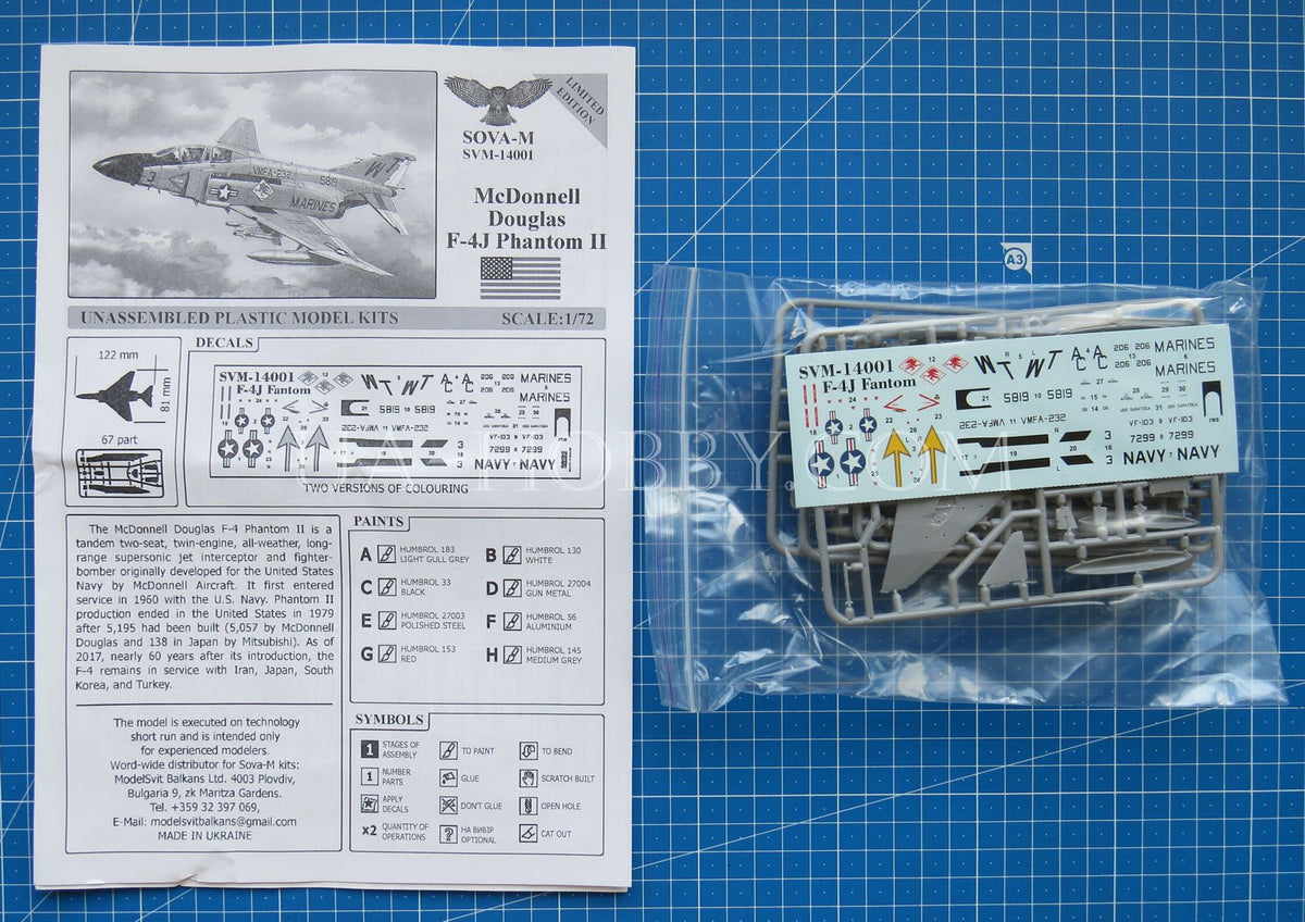 1/144 F-4J Phantom II. SOVA-M SVM-14001 – UA-hobby