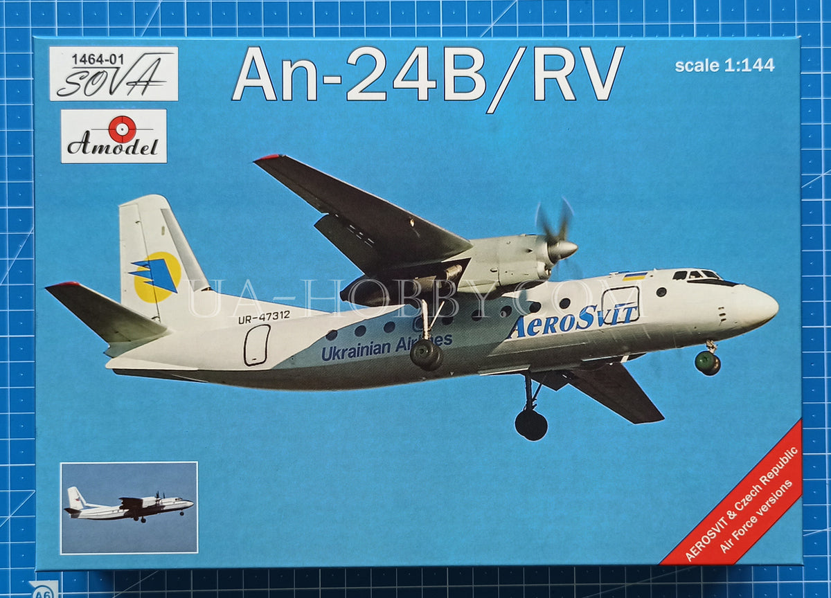 1/144 Antonov An-24B/RV. Amodel 1464-01 – UA-hobby
