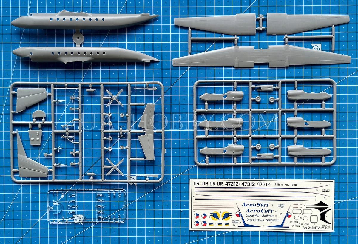 1/144 Antonov An-24B/RV. Amodel 1464-01 – UA-hobby
