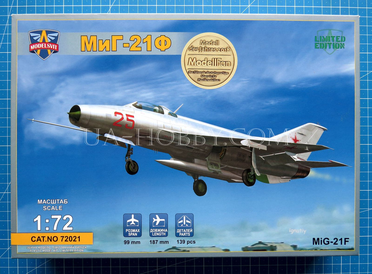 1/72 MiG-21F. ModelSvit 72021 – UA-hobby