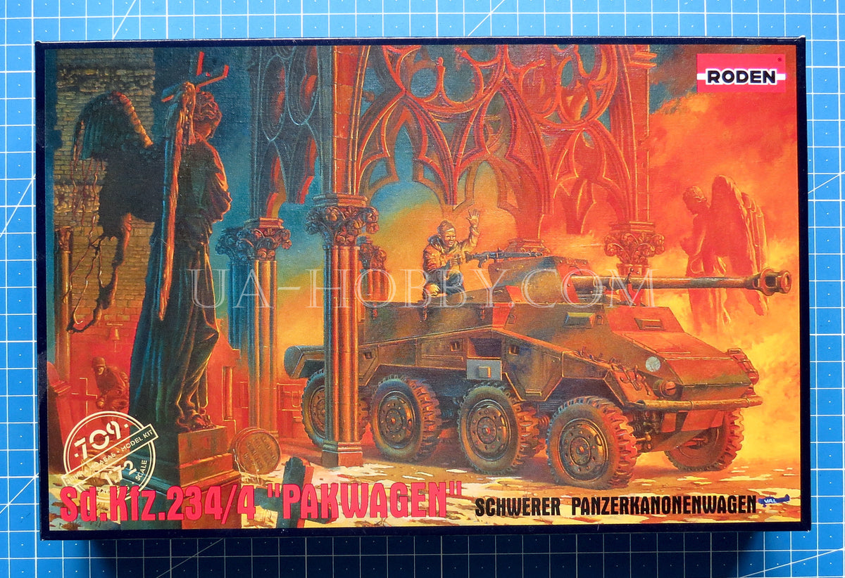 1/72 Sd.Kfz.234/4 "Pakwagen" Schwerer Panzerkanonenwagen. Roden 709 ...