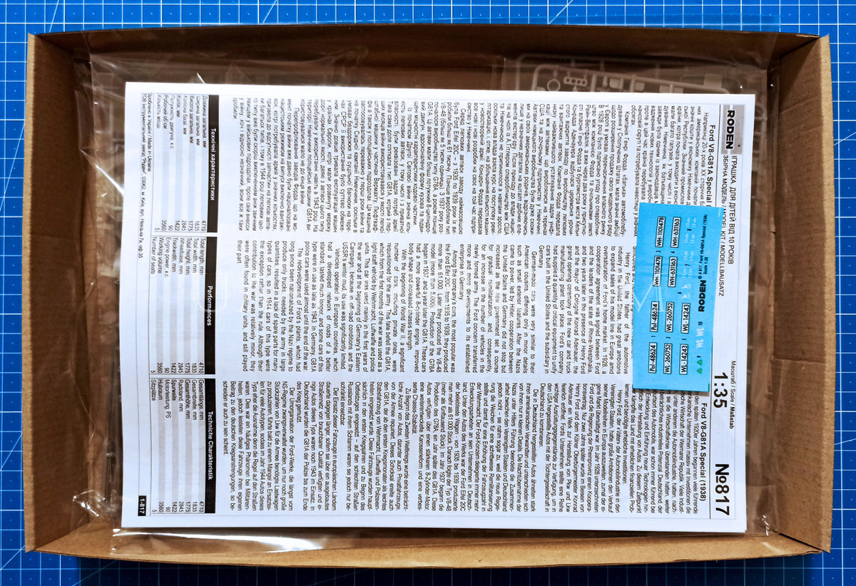 1/35 Personenkraftwagen Ford V8-G81A Special (1938). Roden 817 – UA-hobby